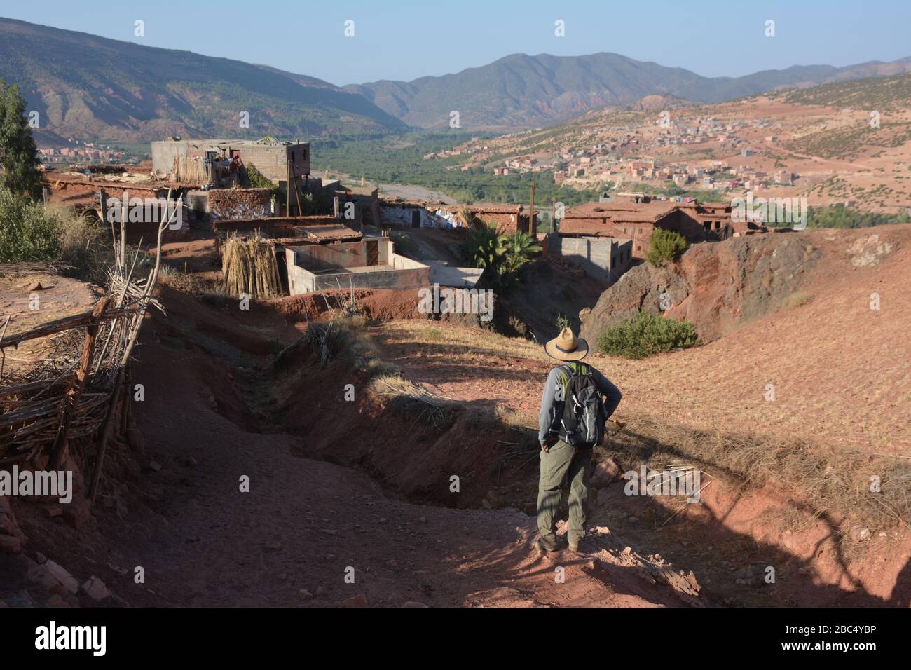 A tour guide leads the way around an Amazigh Berber village near Asni ...