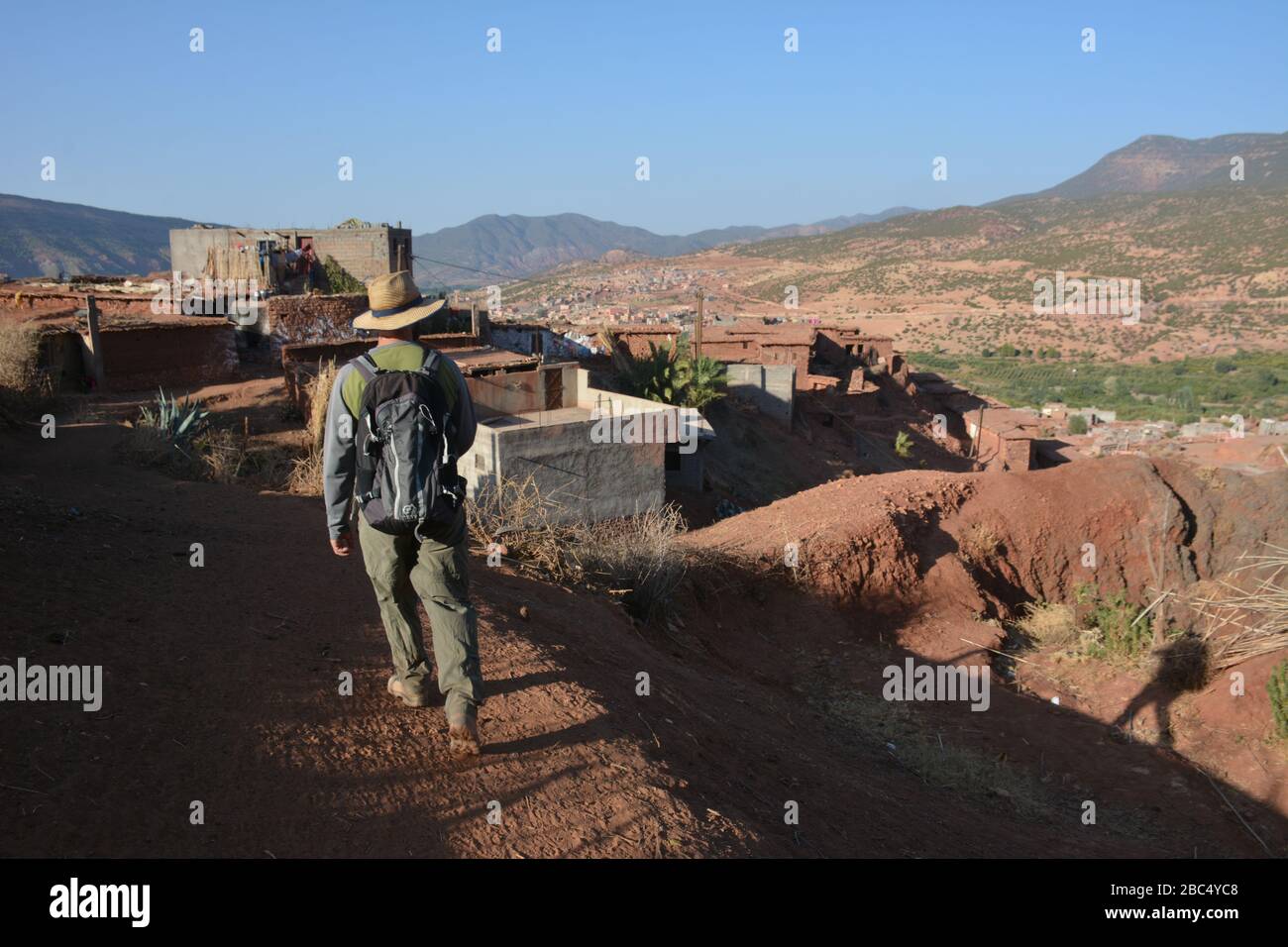 A tour guide leads the way around an Amazigh Berber village near Asni ...