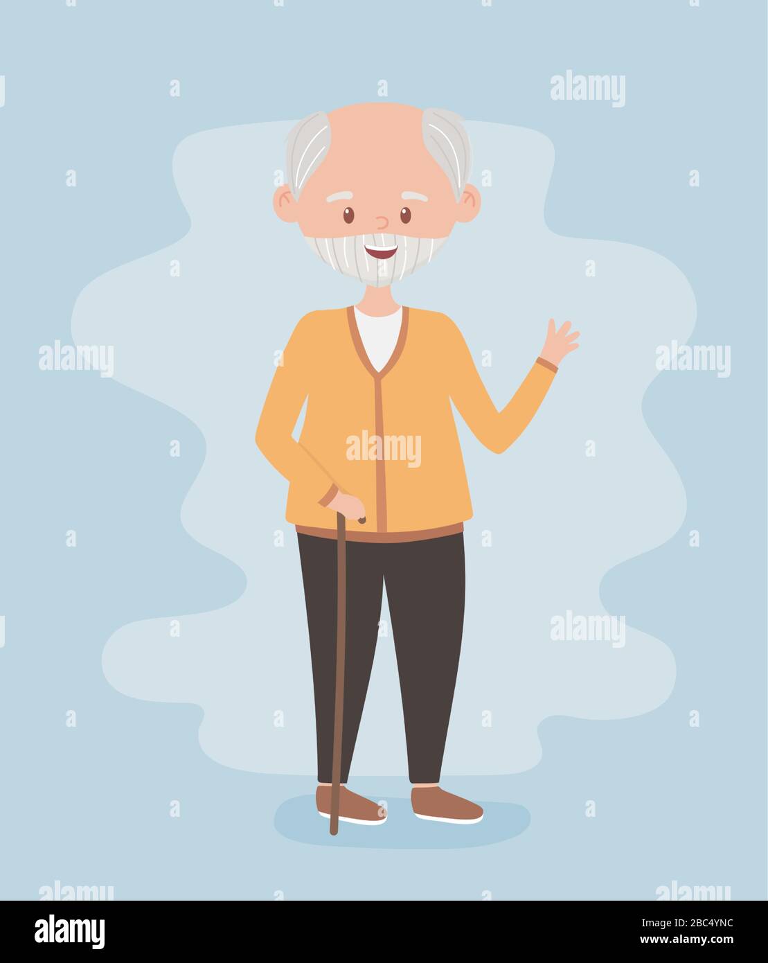 Aging People Cartoon