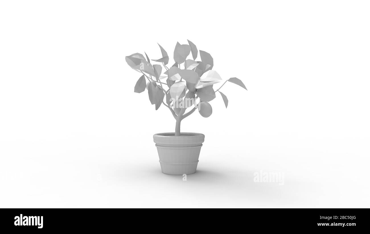 Computer flowerpot Cut Out Stock Images & Pictures - Alamy
