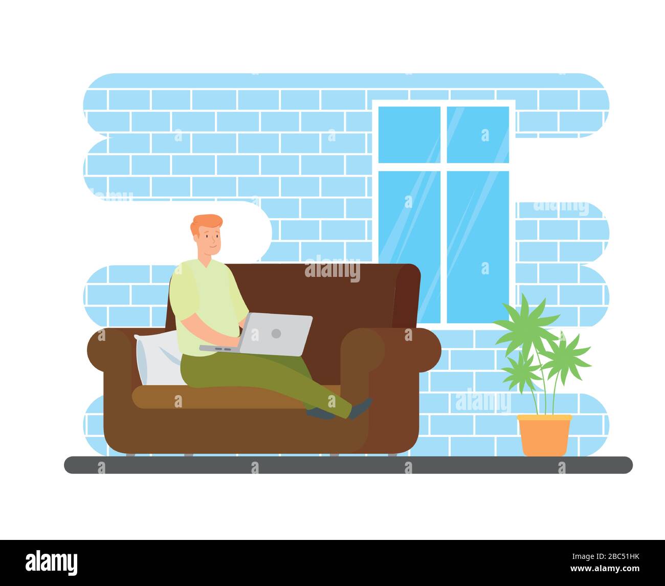 Workspace in home living Cut Out Stock Images & Pictures - Alamy