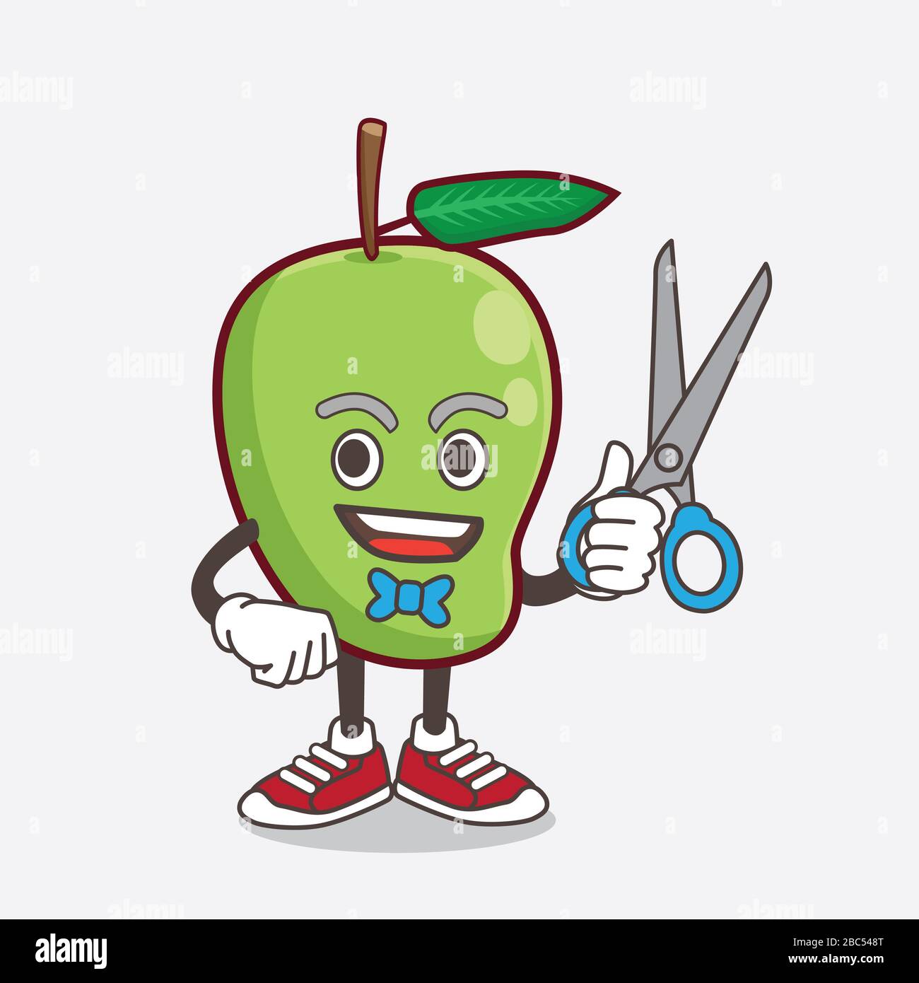 An illustration of Mango Fruit cartoon mascot character as smiling ...
