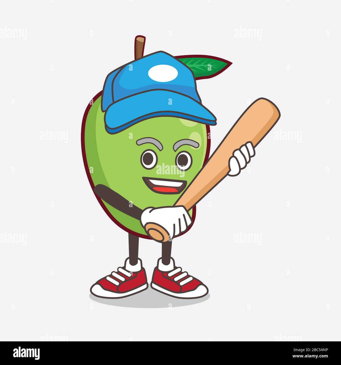 An illustration of Mango Fruit cartoon mascot character playing ...