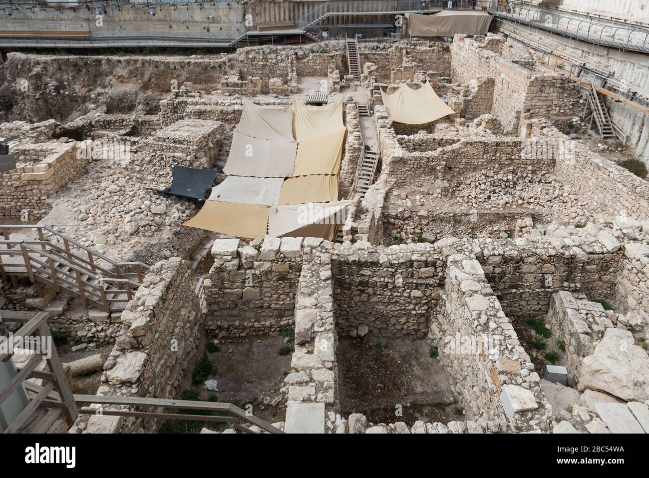 Tour at City of David in Jerusalem, Israel Stock Photo - Alamy