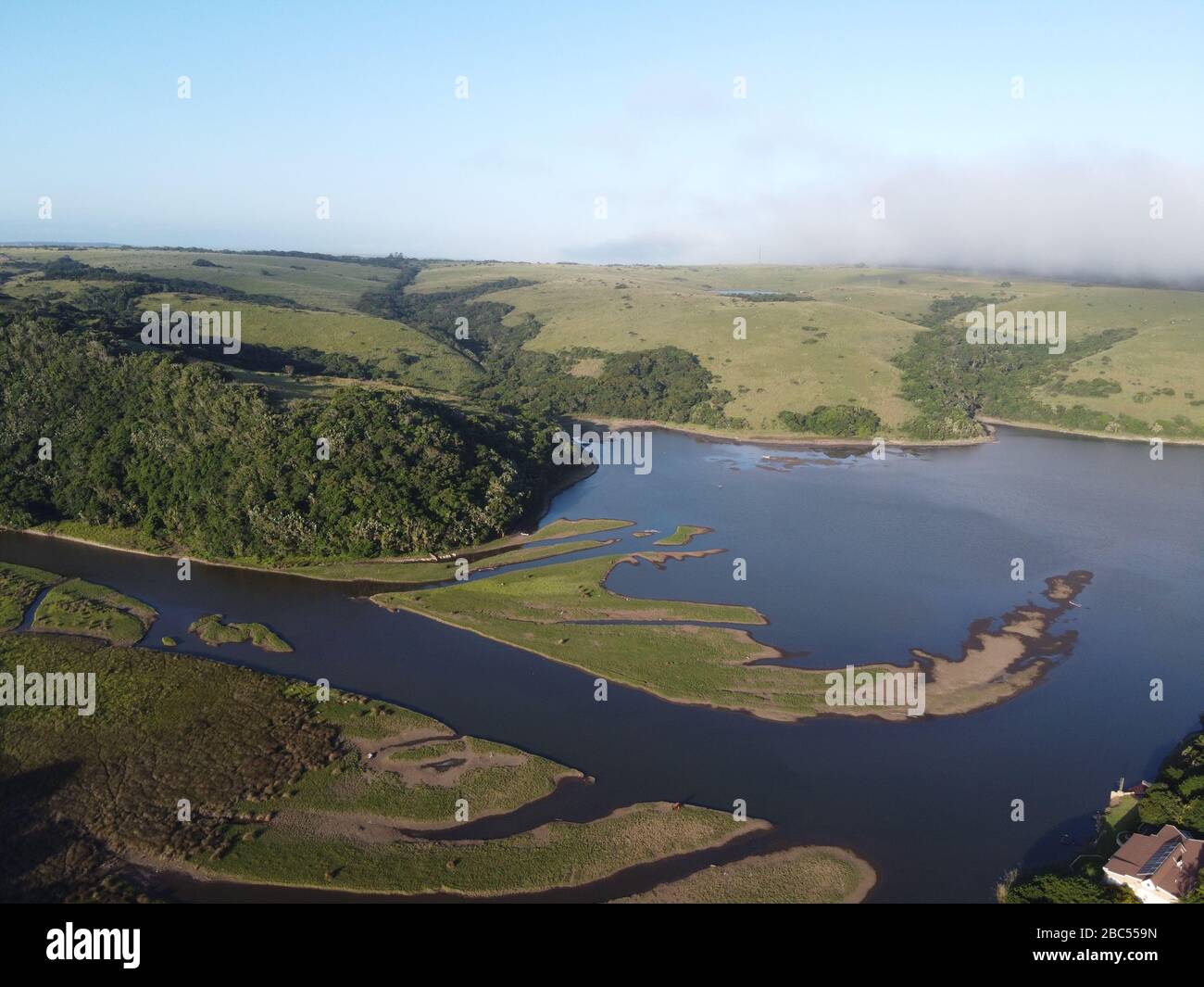 Morgan Bay Lagoon Stock Photo - Alamy