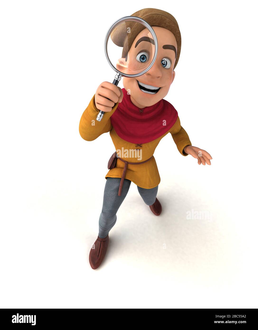 3D Illustration of a medieval historical character Stock Photo - Alamy