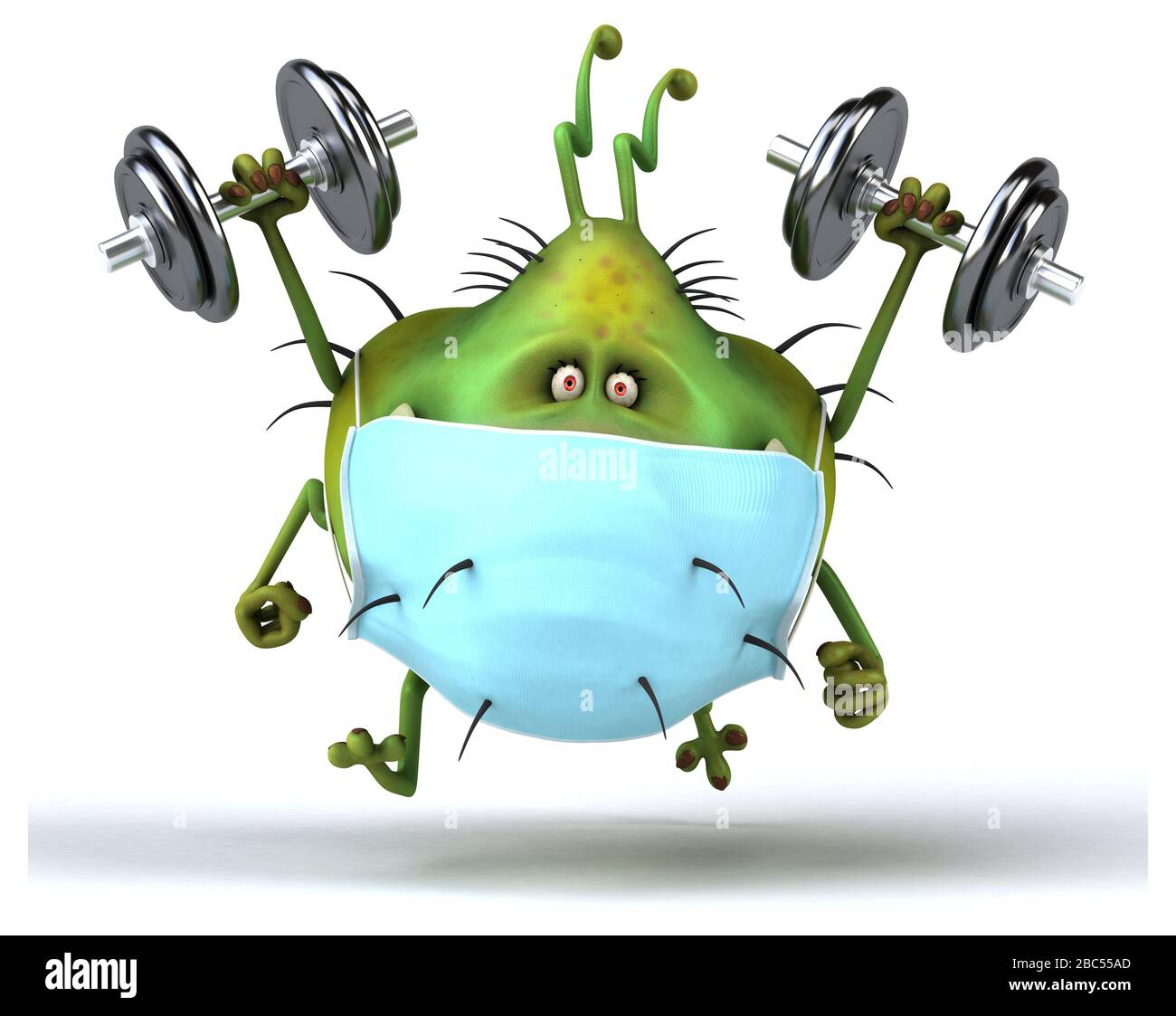 3D illustration of a monster bug with a mask Stock Photo - Alamy