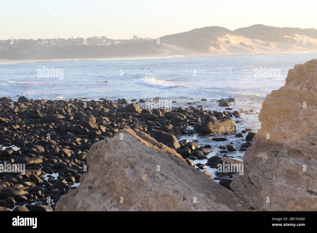 Nahoon Beach Rocks 'n Boardwalk Stock Photo - Alamy
