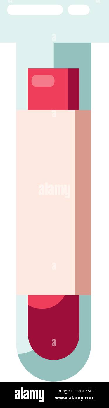 Blood tube flat style icon design of Medical care health hospital ...