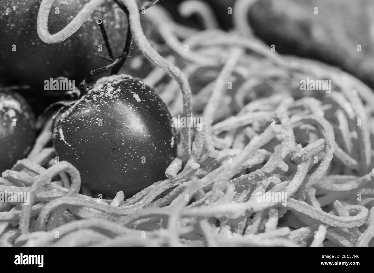 fresh italian pasta close up view Stock Photo - Alamy