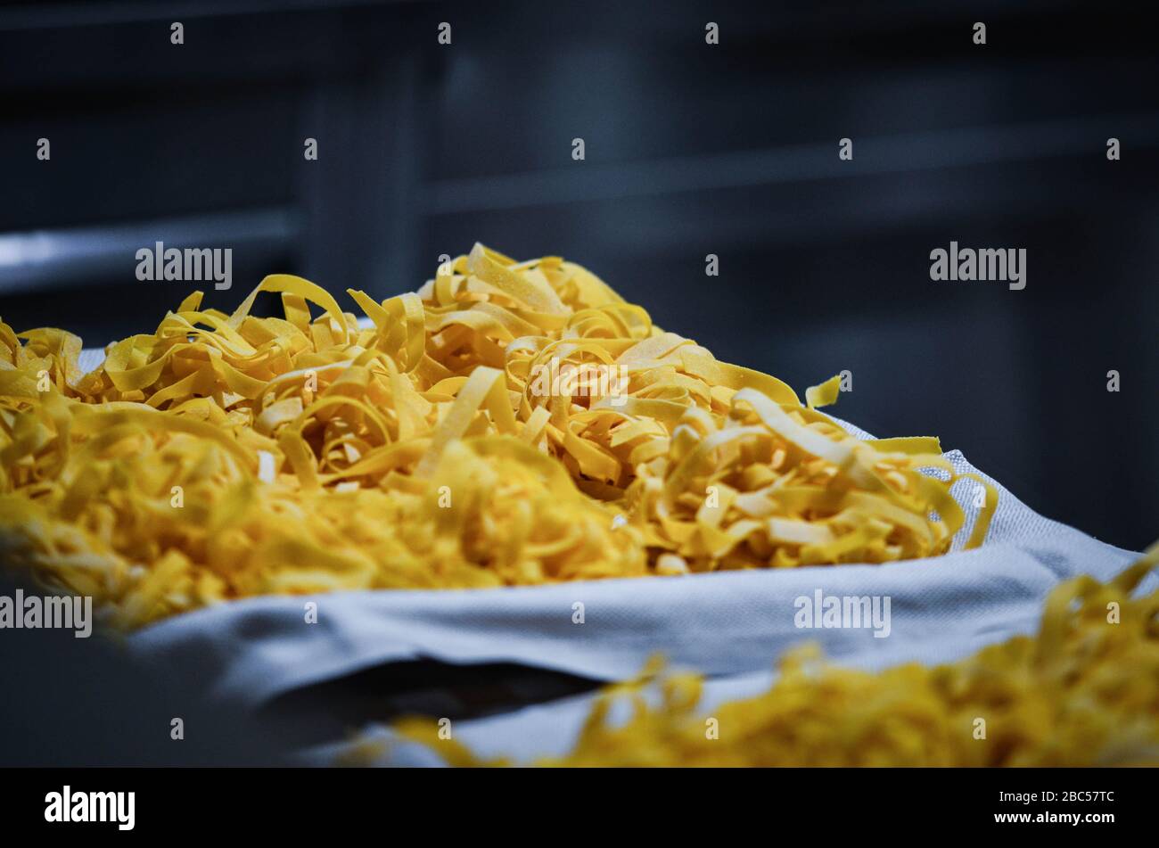 fresh italian pasta close up view Stock Photo - Alamy
