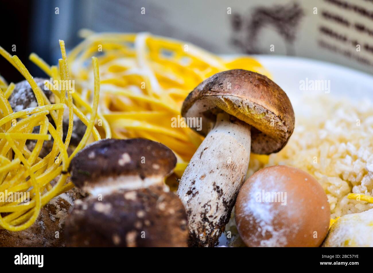 fresh italian pasta close up view Stock Photo - Alamy