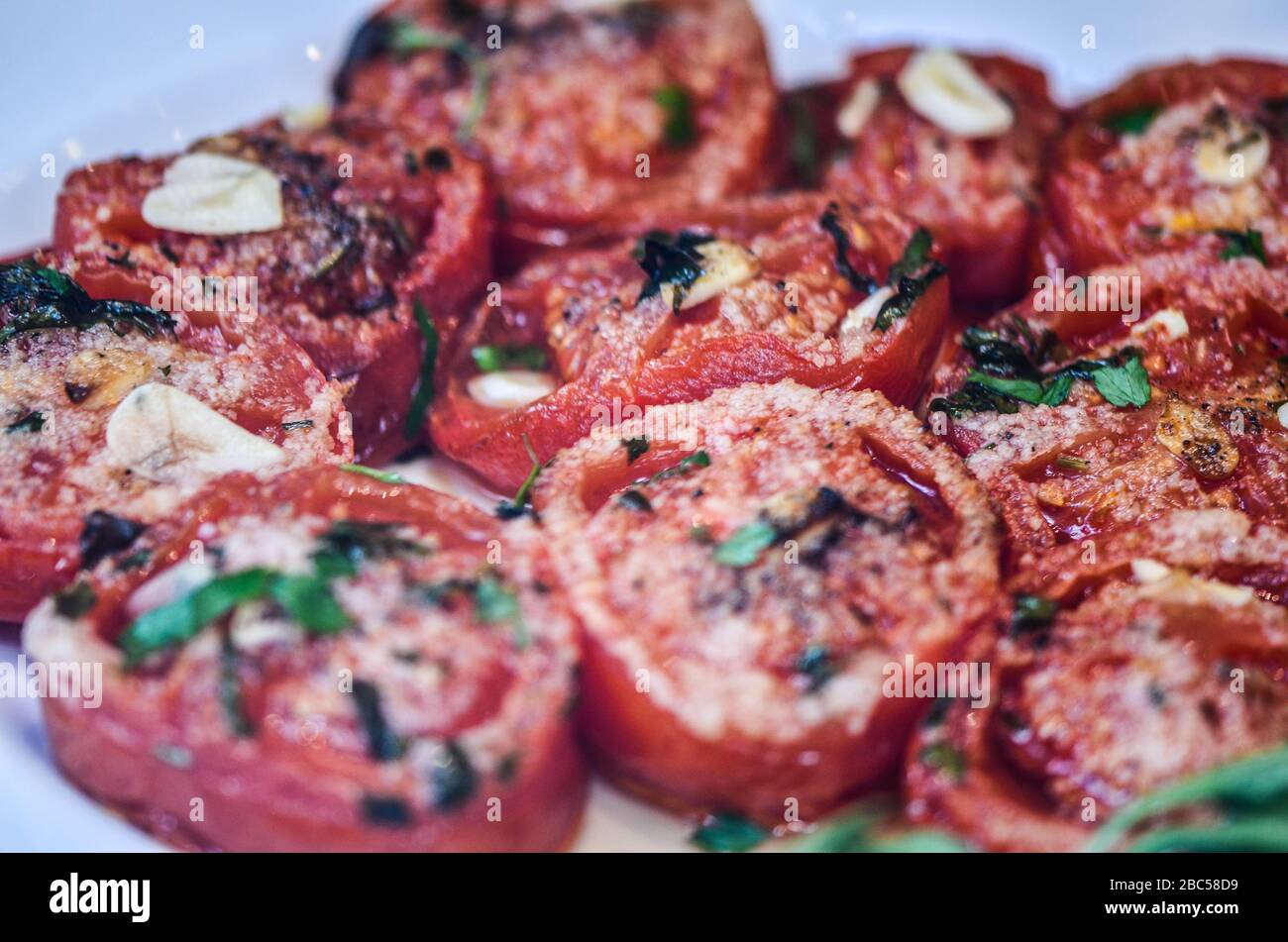 delicious mix italian starters & panini Stock Photo - Alamy