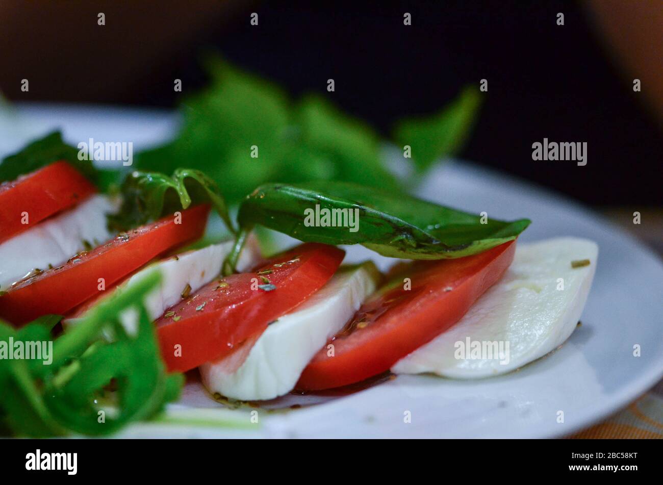 delicious mix italian starters & panini Stock Photo - Alamy
