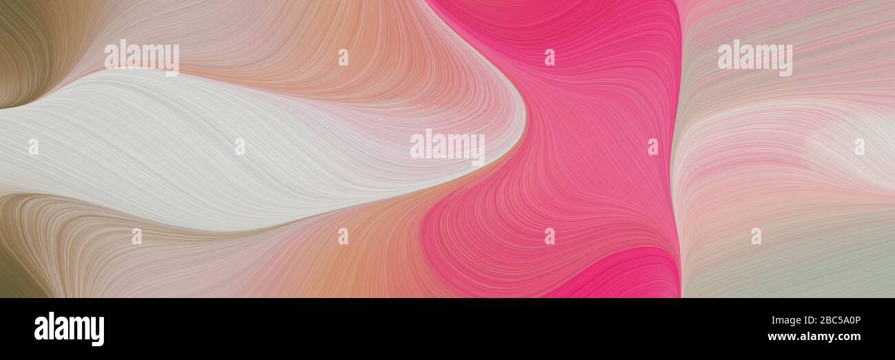 beautiful futuristic banner with silver, moderate pink and pale violet ...