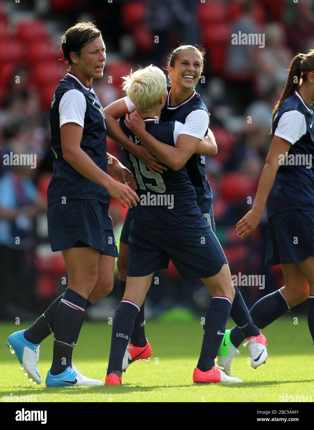USA's Carli Lloyd (centre) celebrates during the Women's Football ...