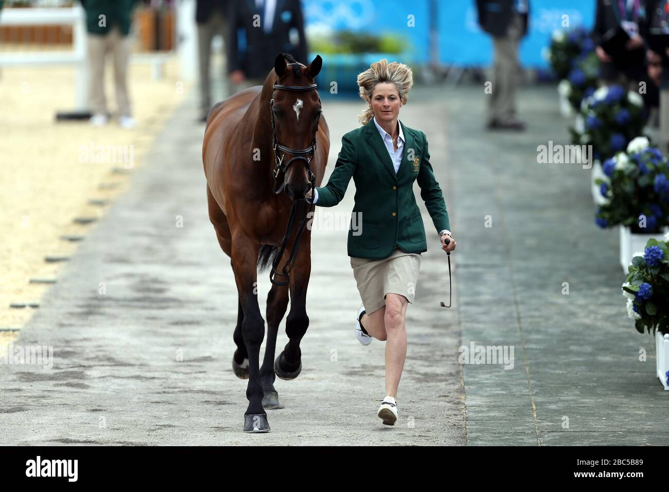 Australia's Lucinda Fredericks with her horse Flying Finish takes part ...