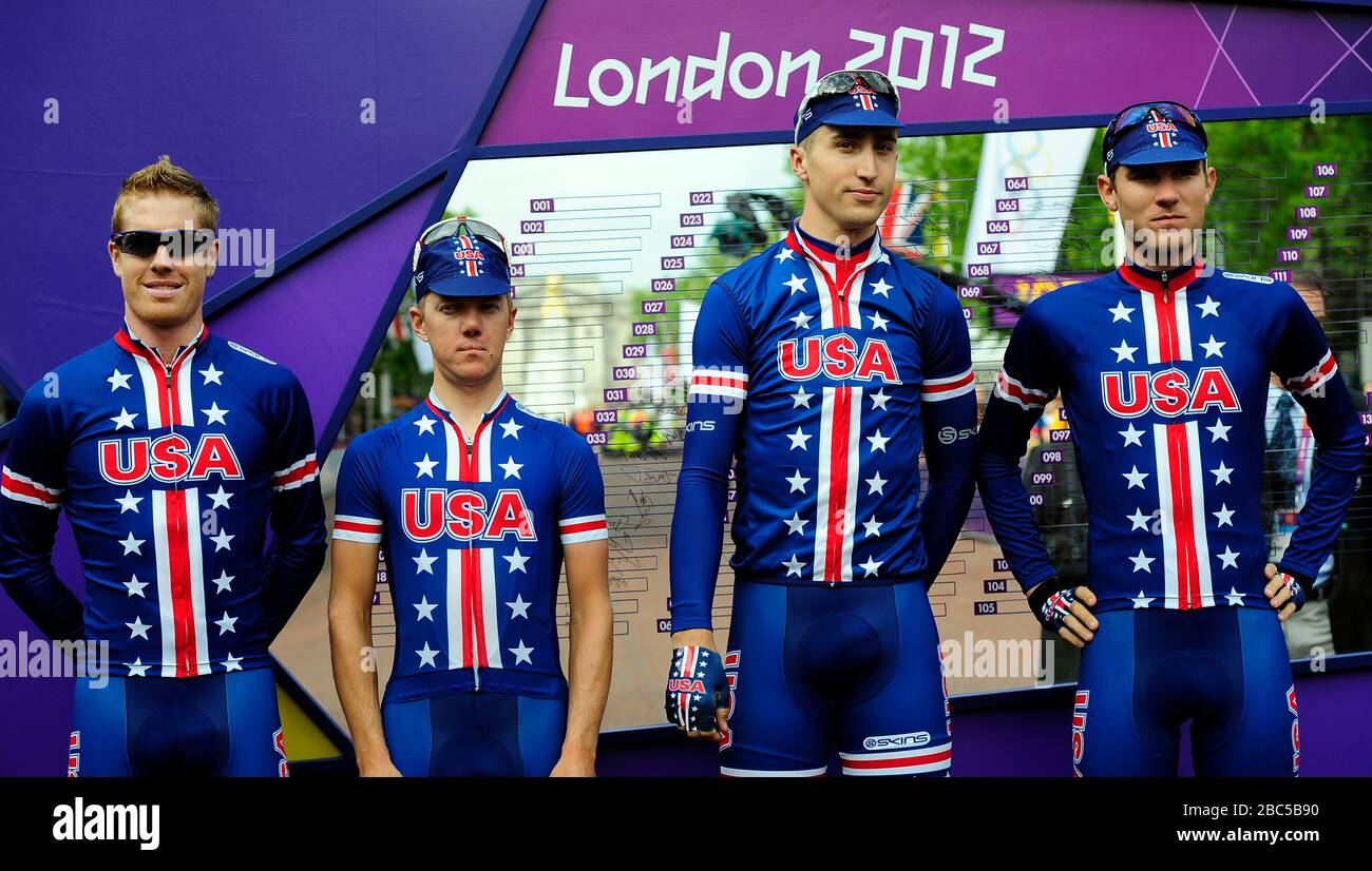 The USA Road Race team before the Men's Road Race Stock Photo - Alamy