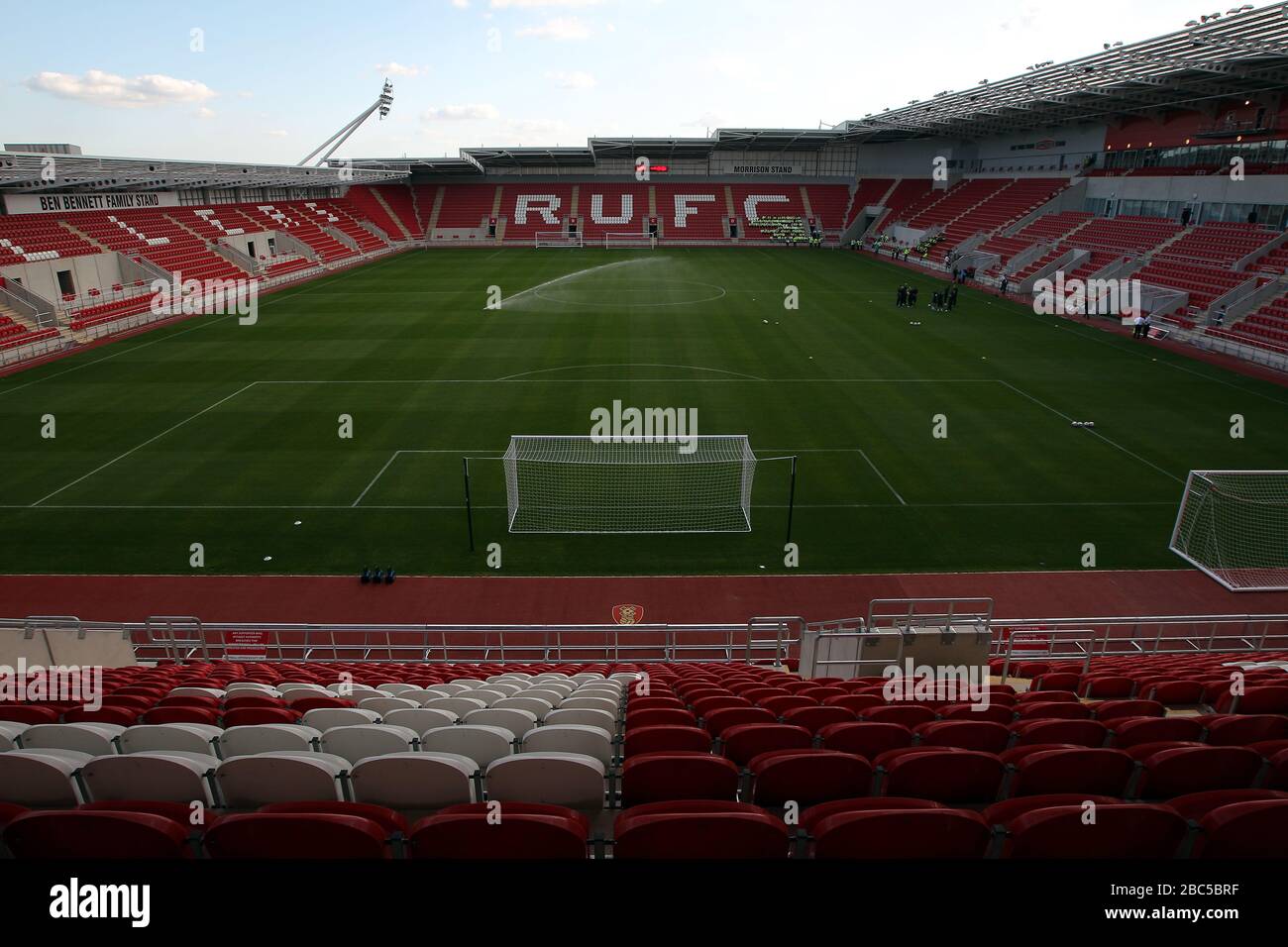 General view of rotherham uniteds new york stadium hi-res stock ...