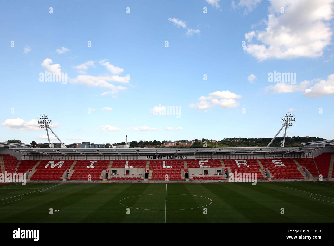 General view of rotherham uniteds new york stadium hi-res stock ...