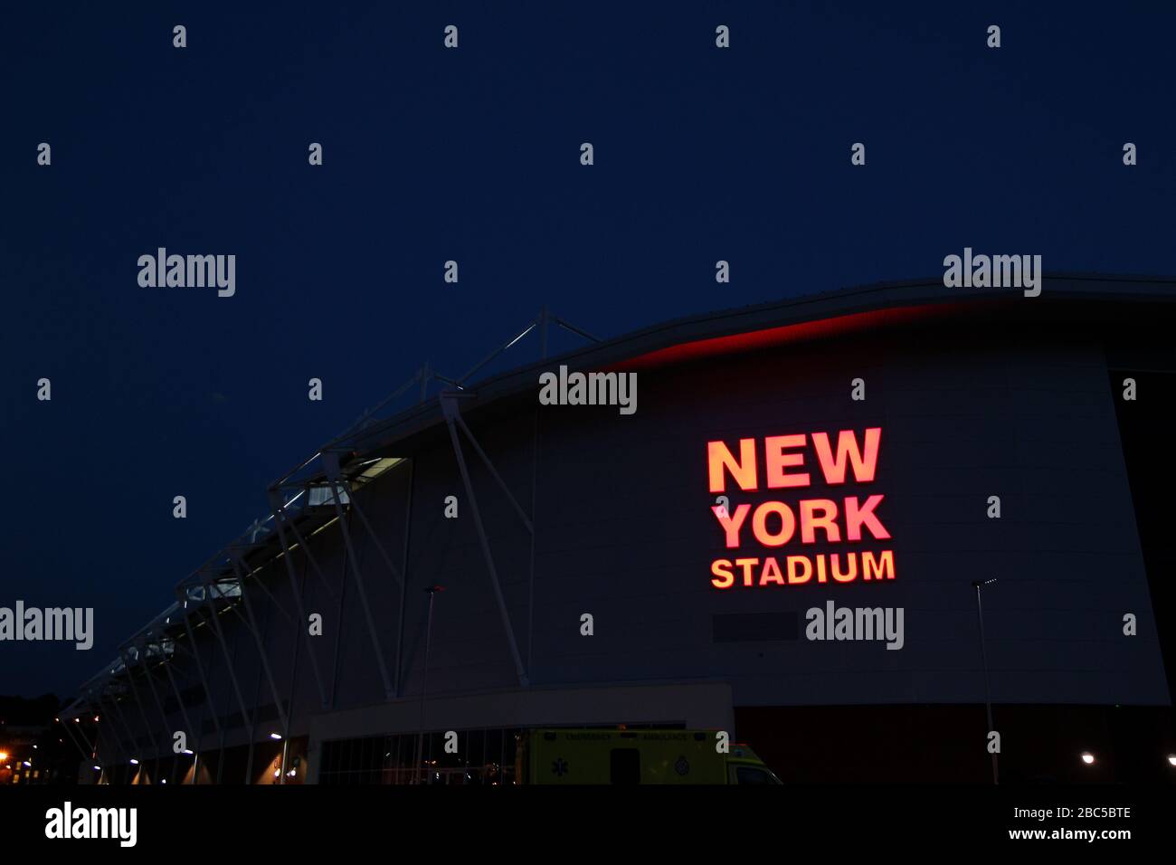 General view of rotherham uniteds new york stadium hi-res stock ...