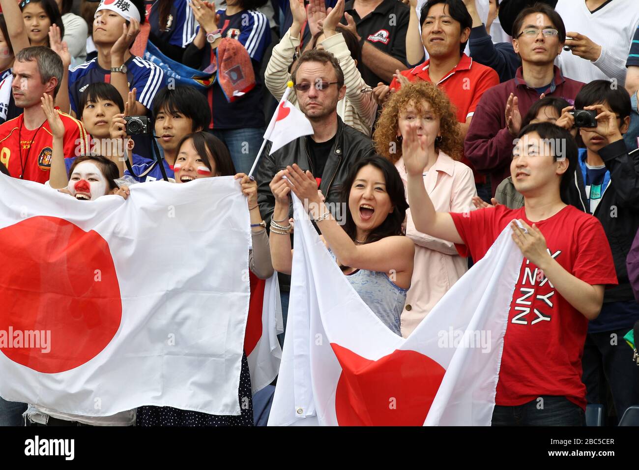 Japan fans during the Spain v Japan, Mens Football, First Round, Group ...