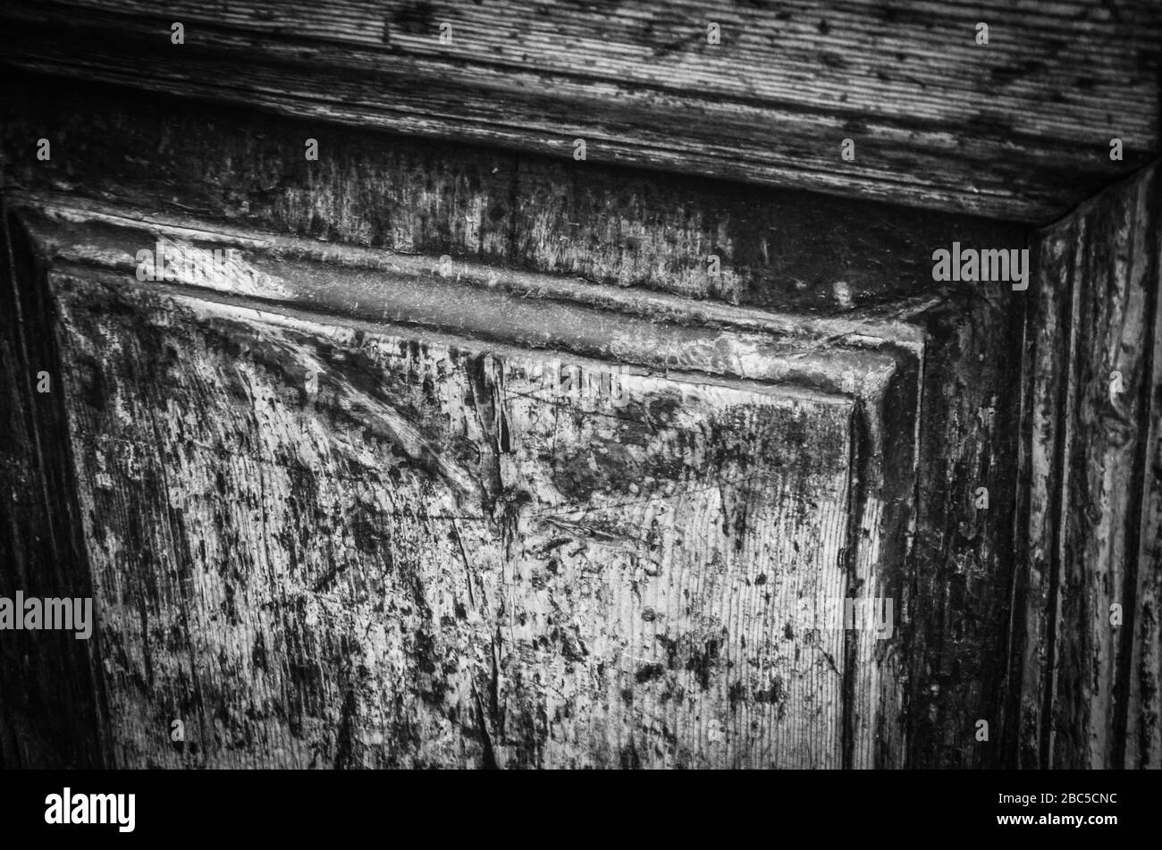 ancient doors close up within the historical streets of Rome Stock ...