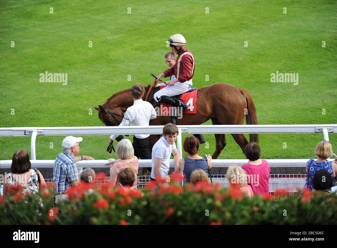 Jockey Ross Atkinson in the parade ring on Dream Maker before the ...