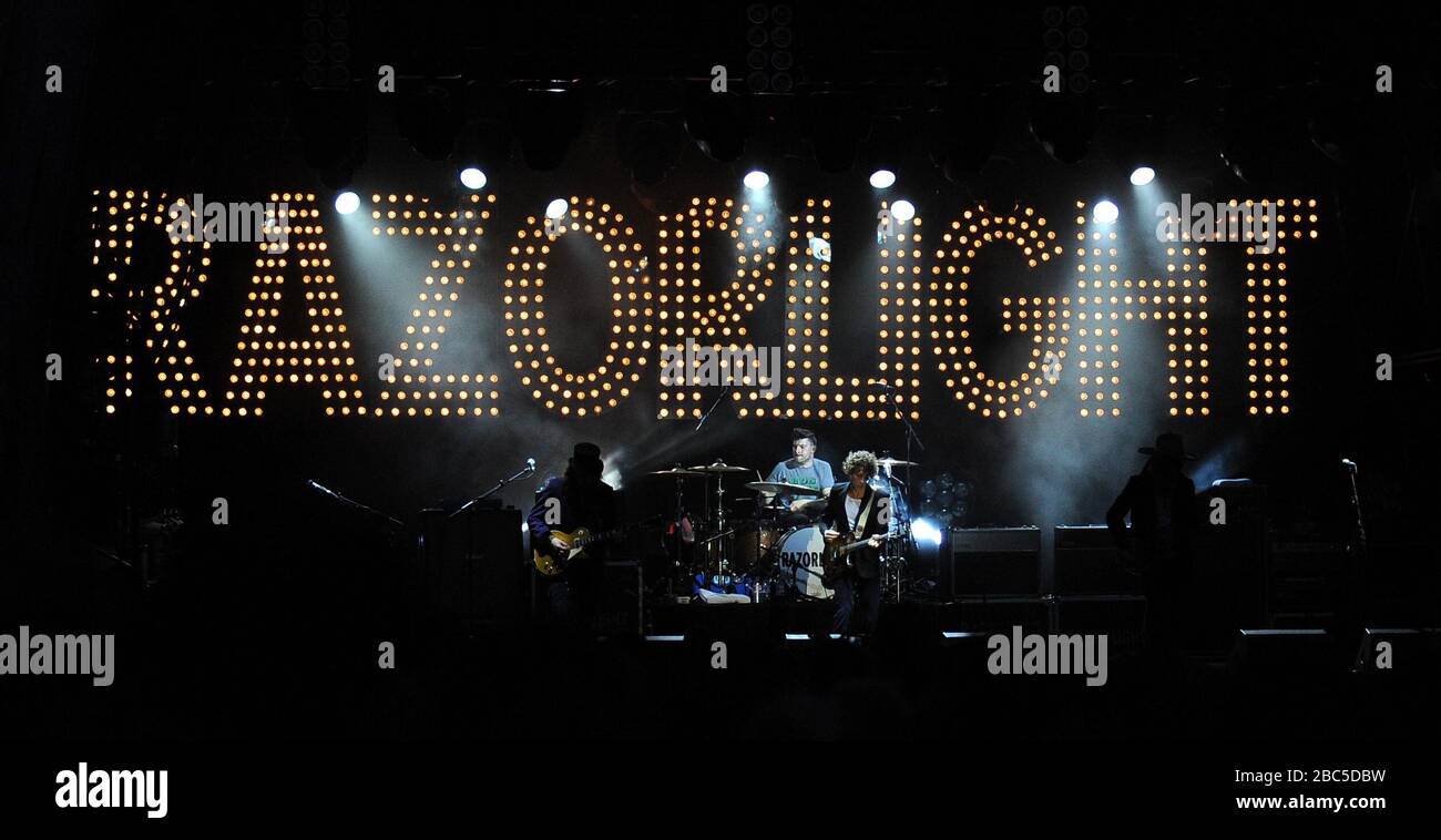 Razorlight performing at Epsom LIVE! Stock Photo - Alamy