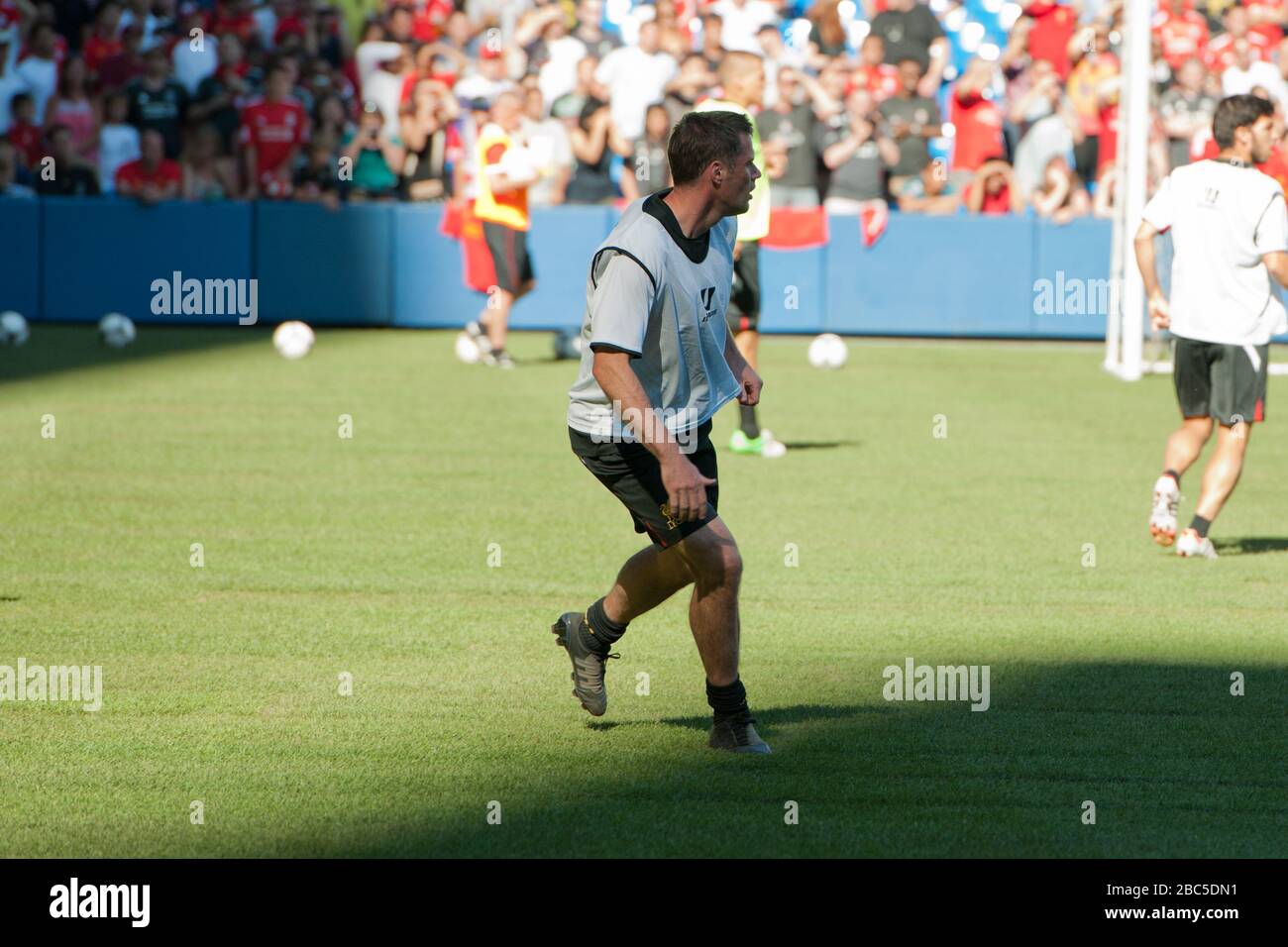 Jamie Carragher during a training session in Toronto, Canada Stock ...