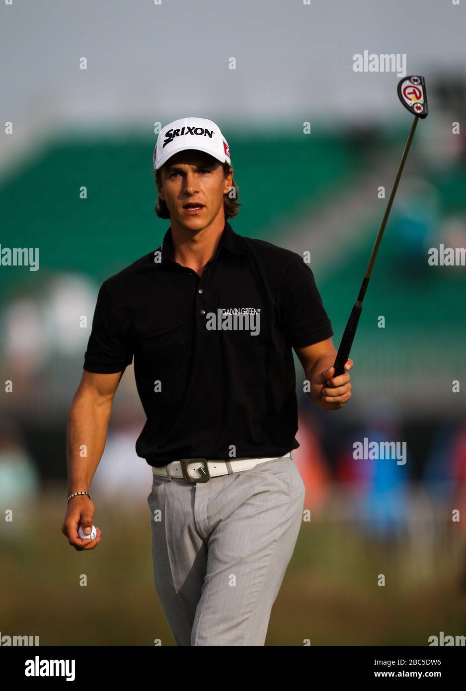 Denmark's Thorbjorn Olesen acknowledges the crowd on the 17th Stock ...