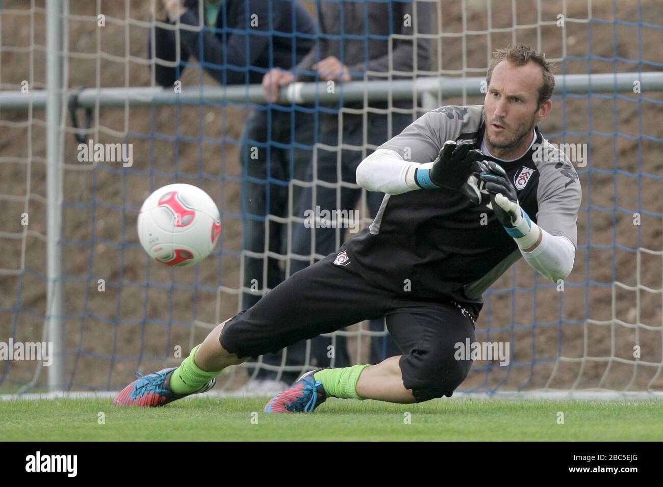 Fulham goalkeeper Mark Schwarzer Stock Photo - Alamy