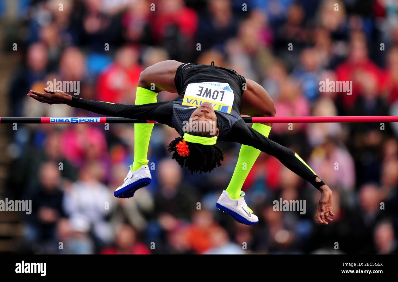 USA's Chaunte Lowe during the Women's High jump Stock Photo - Alamy