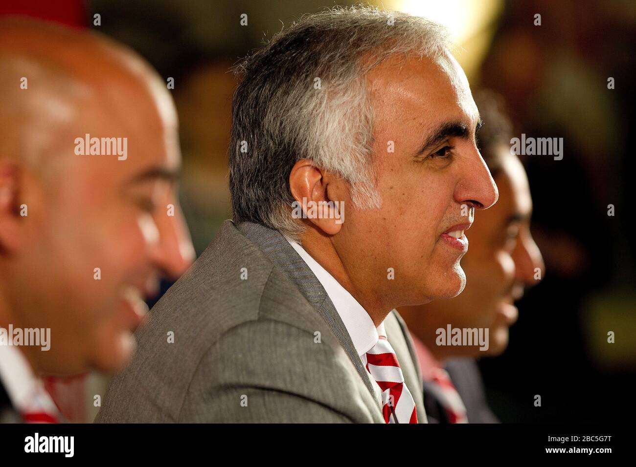 Nottingham Forest's new owners Abdulaziz Al Hasawi during the press ...