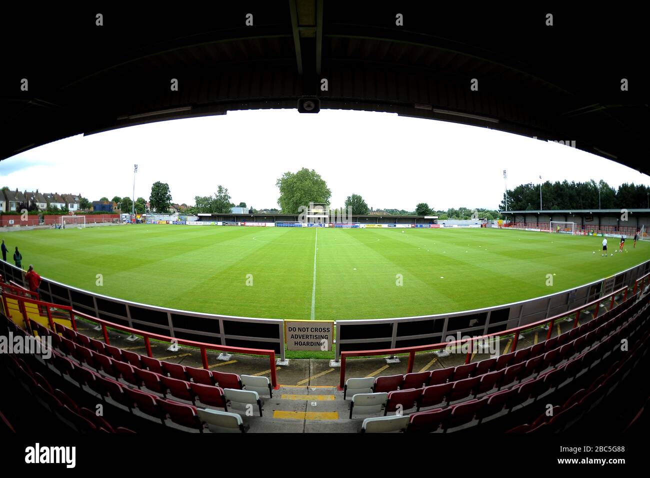 A view of The Cherry Red Records Stadium, home of AFC Wimbledon Stock ...