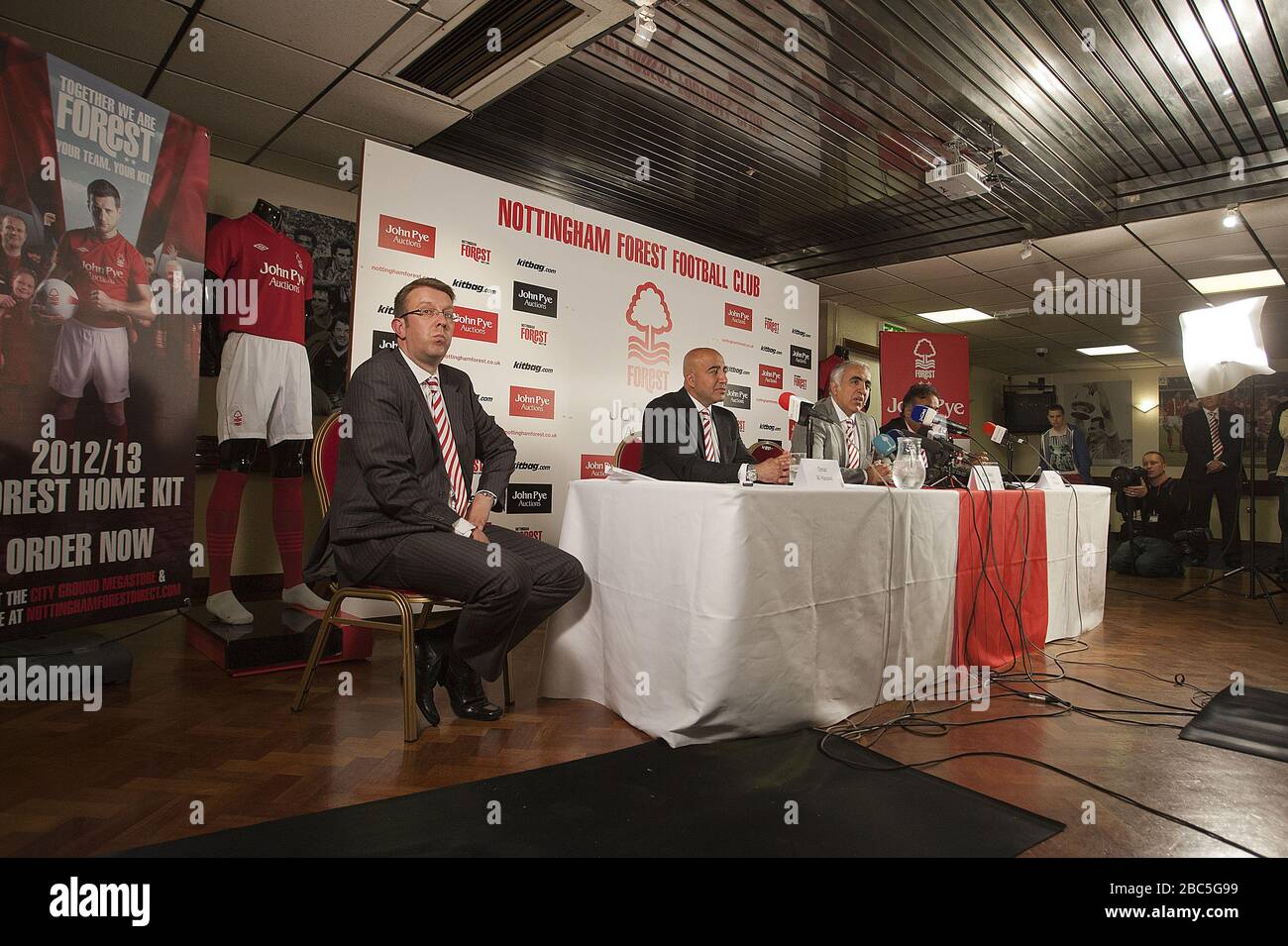 (right-left) Nottingham Forest's new owners Fawaz Al Hasawi, Abdulaziz ...