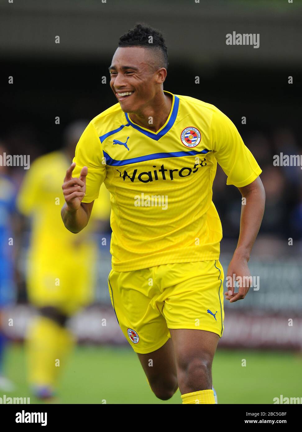 Readings jordan obita celebrates scoring hi-res stock photography and ...