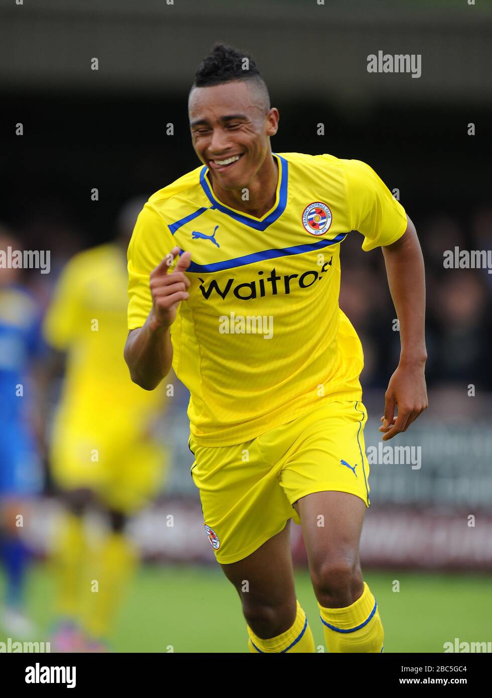 Readings jordan obita celebrates scoring hi-res stock photography and ...
