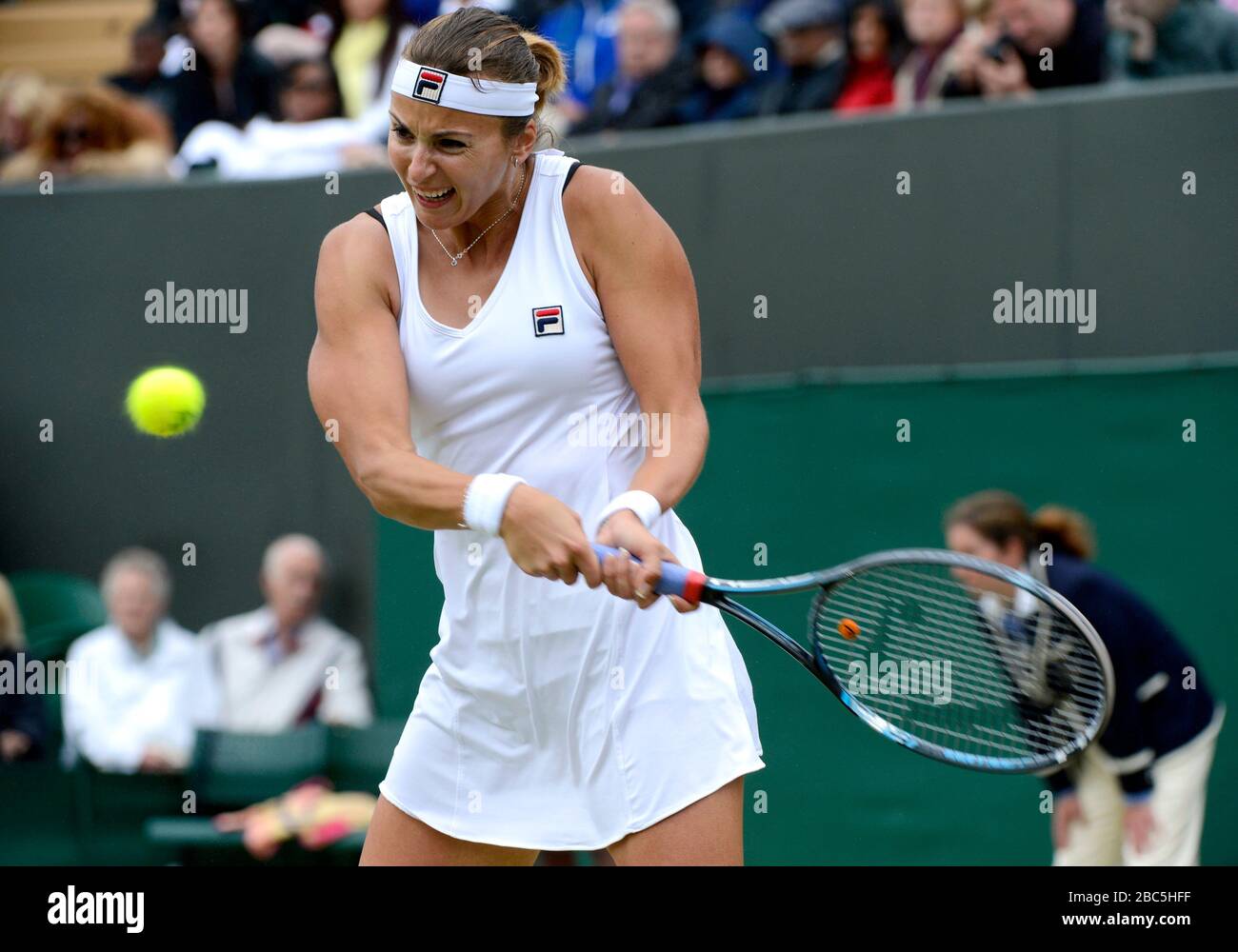 Kazakhstans yaroslava shvedova in action hi-res stock photography and ...