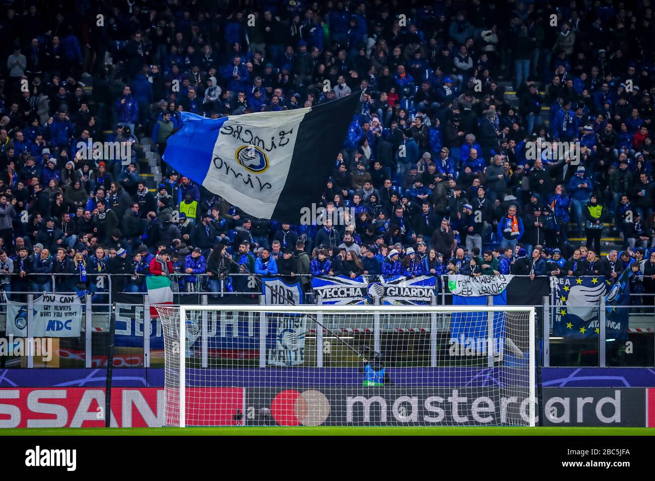 Atalanta BC supporters during soccer season 2019/20 symbolic images ...
