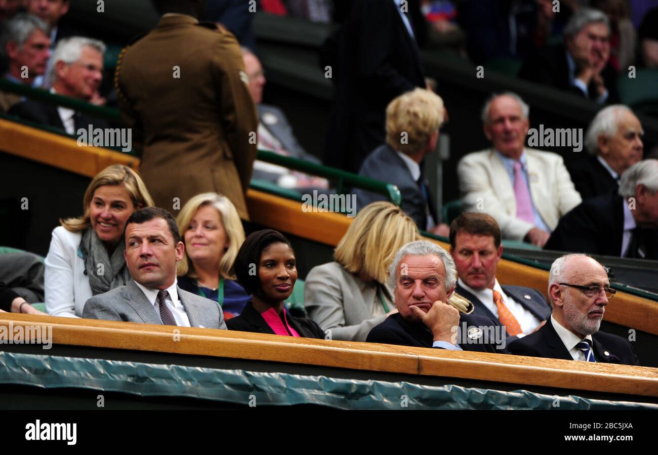 Denise Lewis (centre left) with Husband Steve Finan (left) in the Royal ...