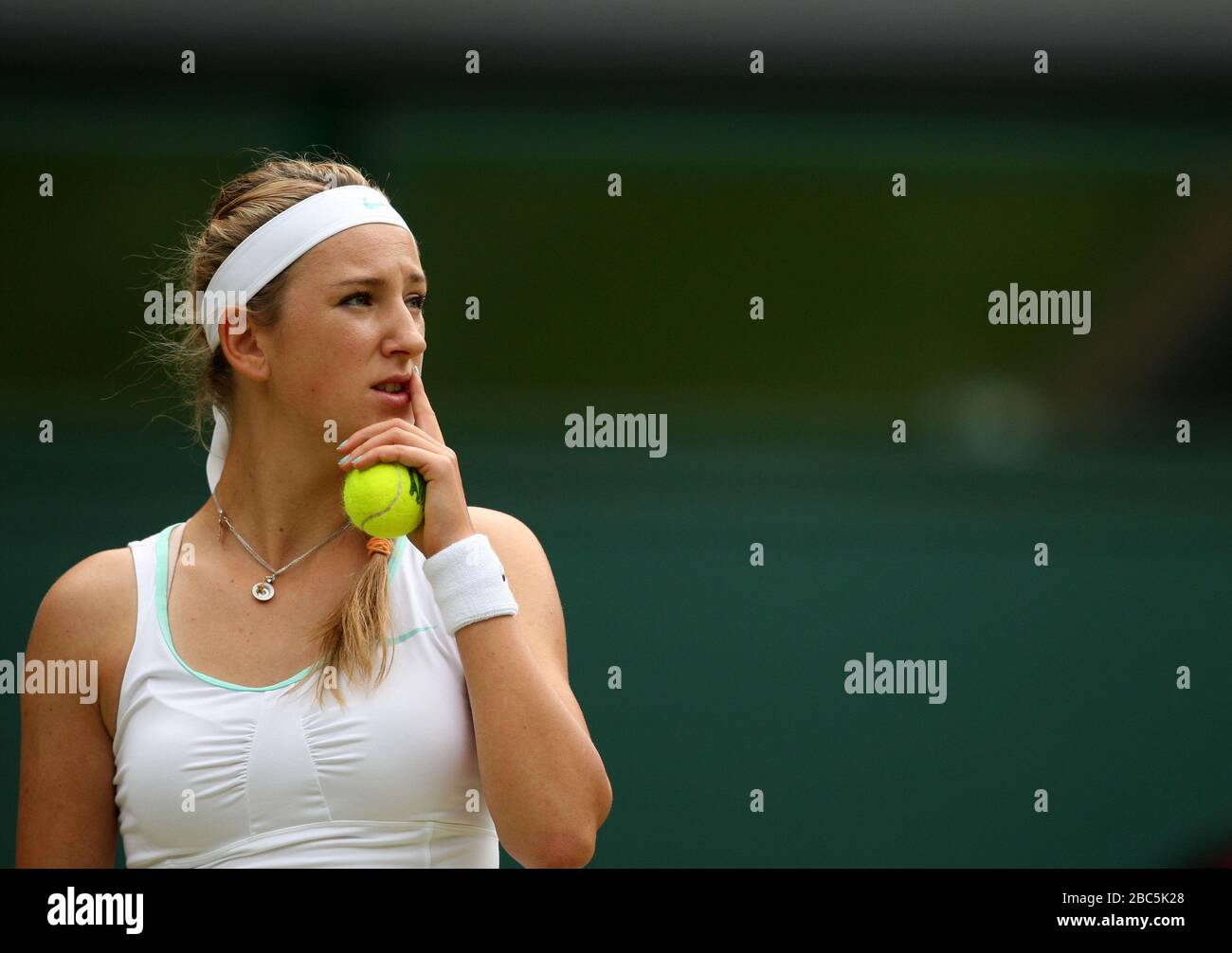 Belarus's Victoria Azarenka in her match against USA's Serena Williams ...