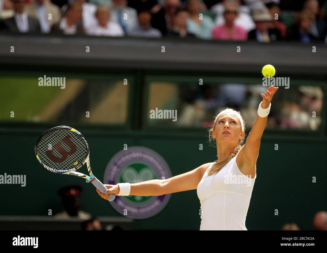 Belarus's Victoria Azarenka in her match against USA's Serena Williams ...