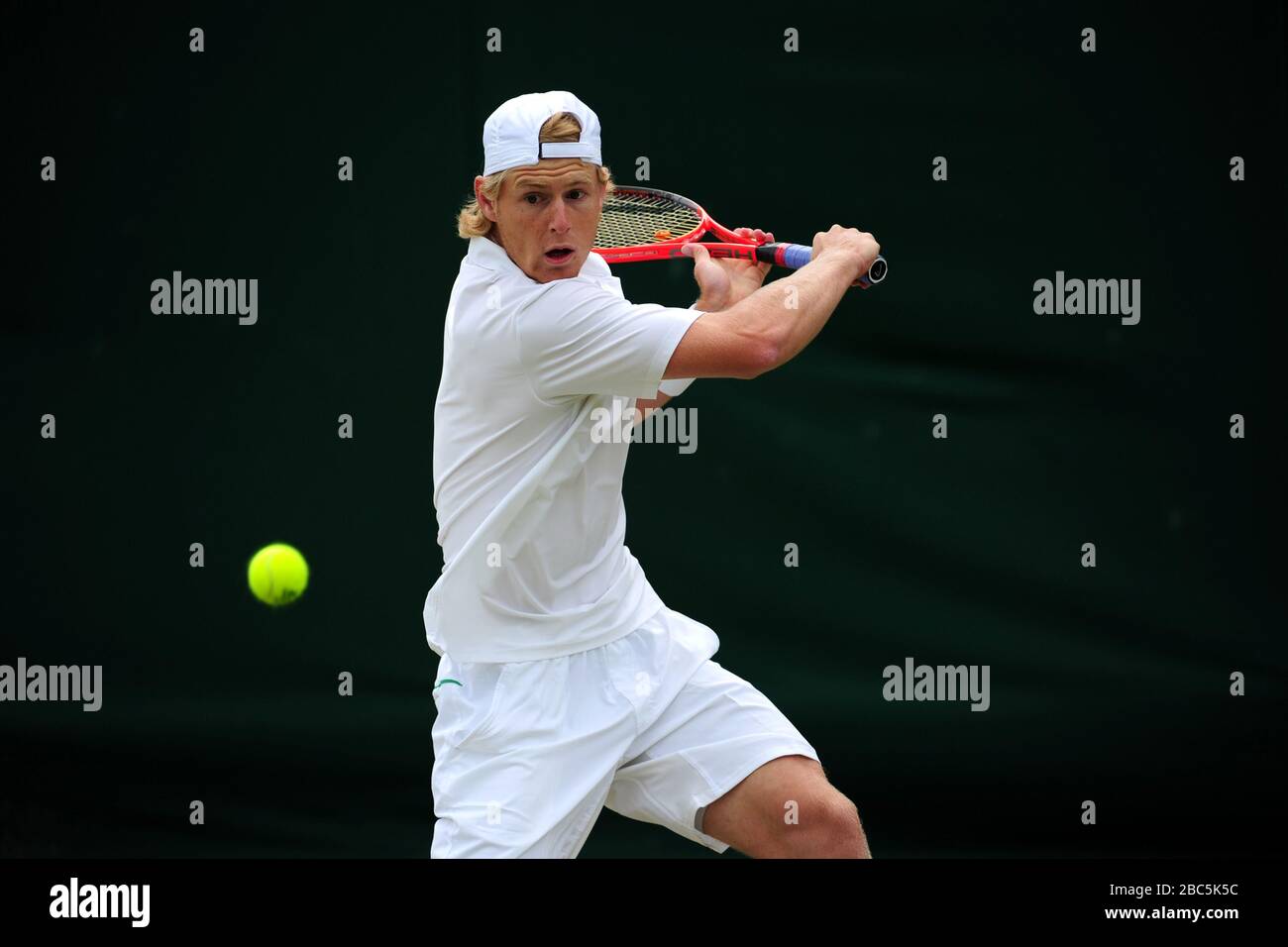 Australia's Luke Saville during his match against Romania's Stefan ...