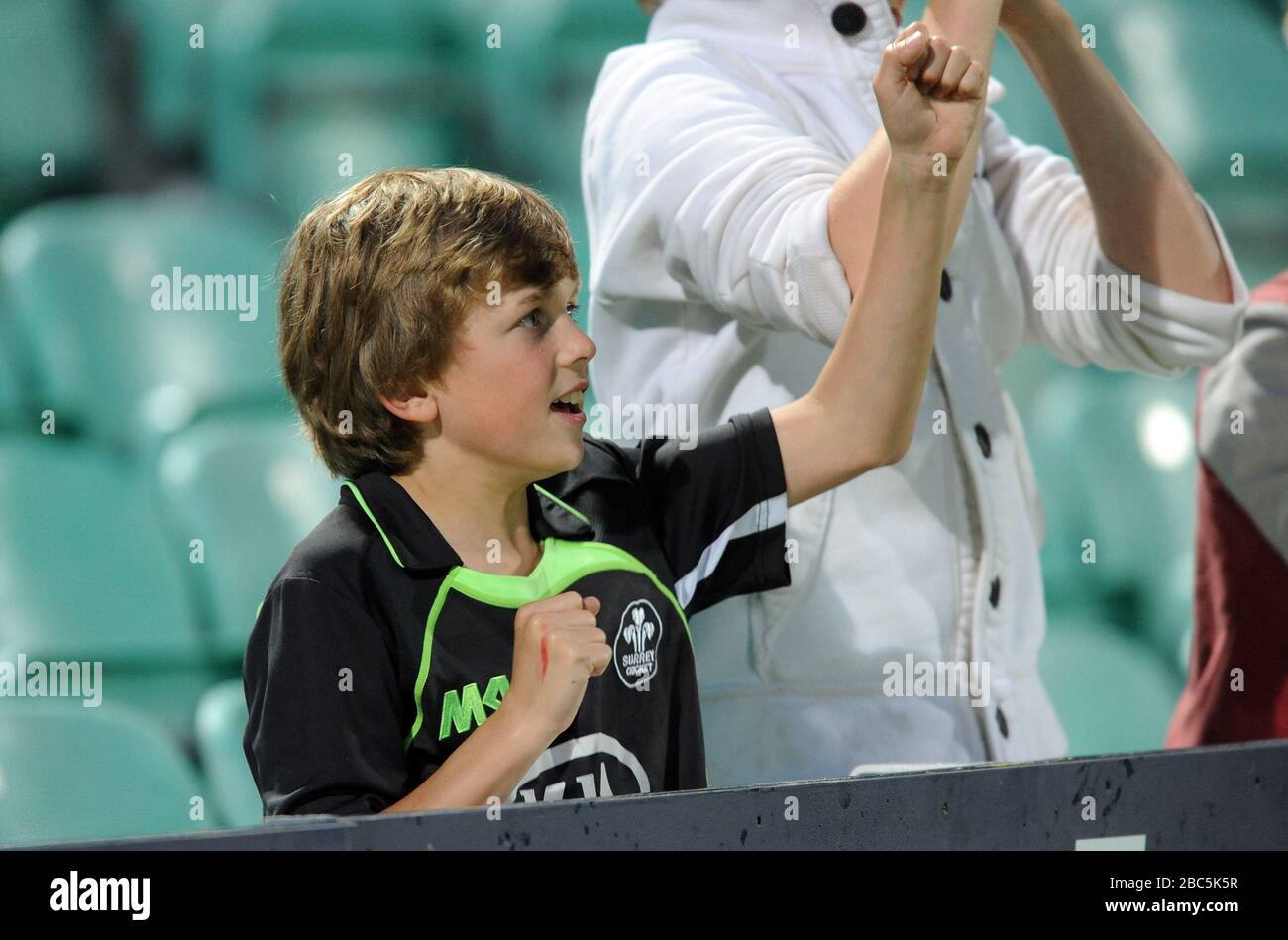 Young fans show support in stands hi-res stock photography and images ...