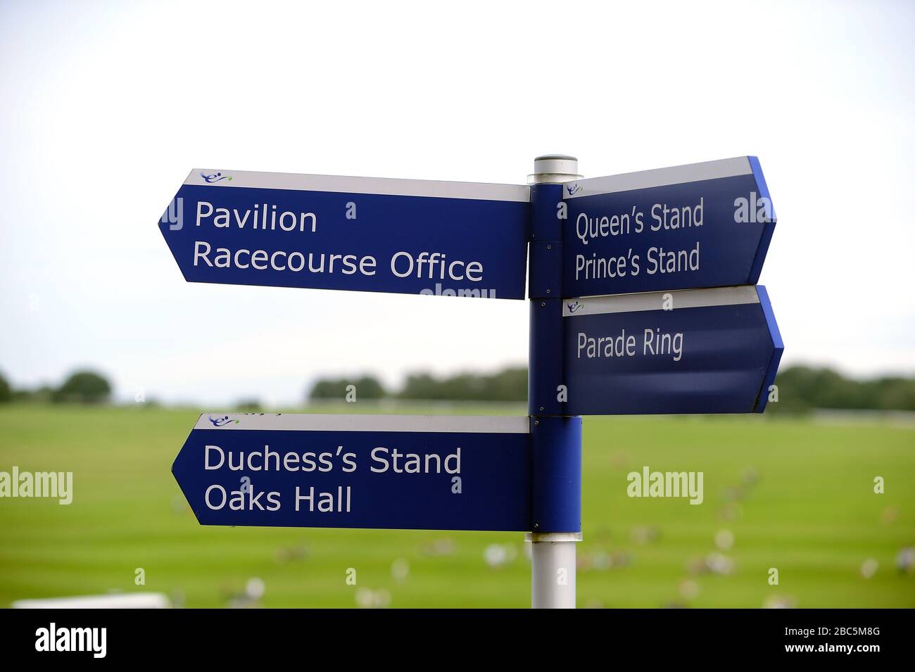 Signage at epsom racecourse hi-res stock photography and images - Alamy