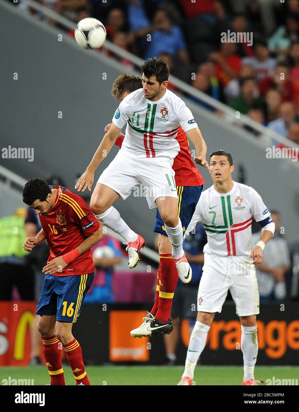 Portugal's Miguel Nelson Oliveira (centre, front) and Spain's Gerard ...
