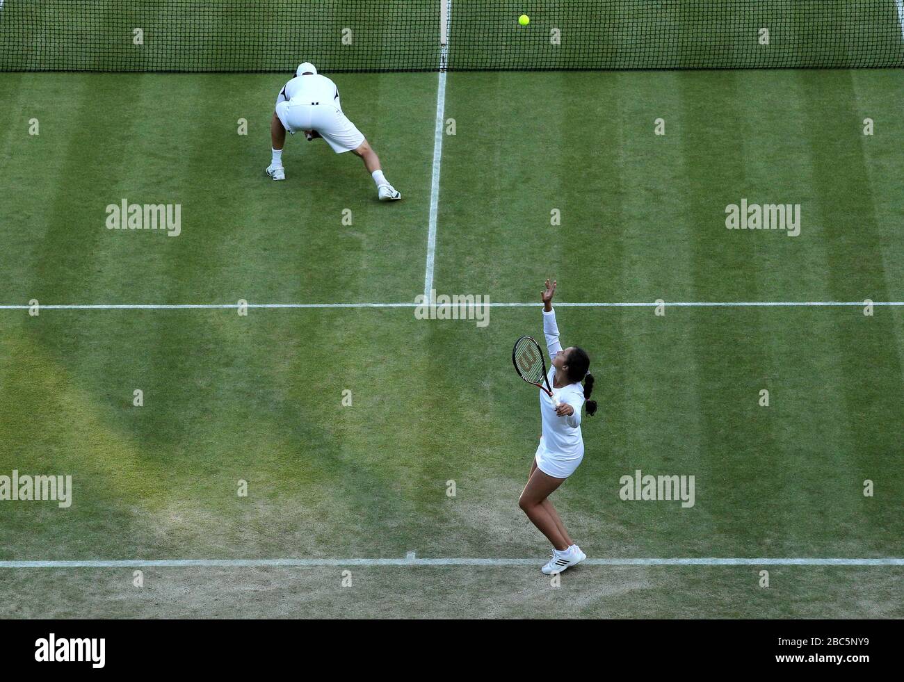 Great Britain's doubles pair of Laura Robson and Dominic Inglot in ...