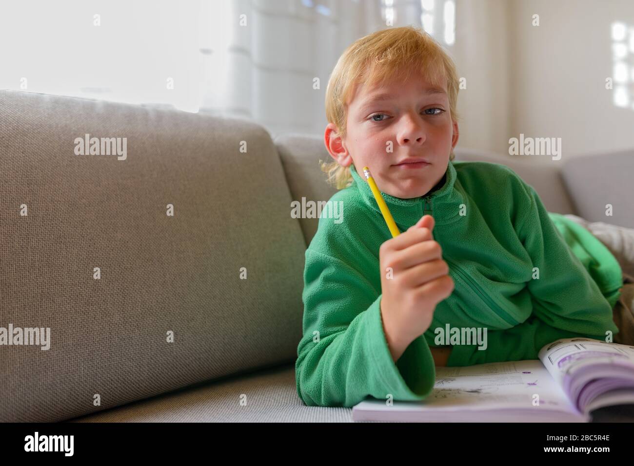 Boy studying hi-res stock photography and images - Alamy