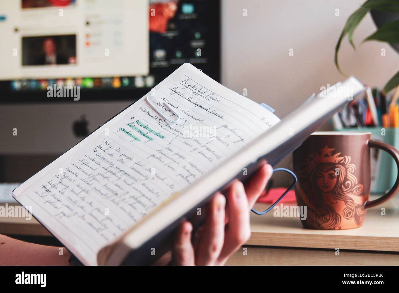 March 2020. A student in isolation, away from home, during the Covid-19 ...